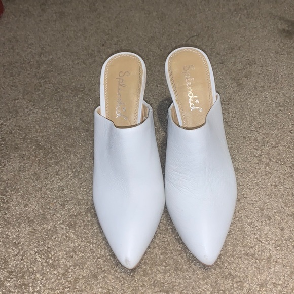 Splendid | Shoes | Splendid Nala Mules In White Minor Scuffs Pictured ...